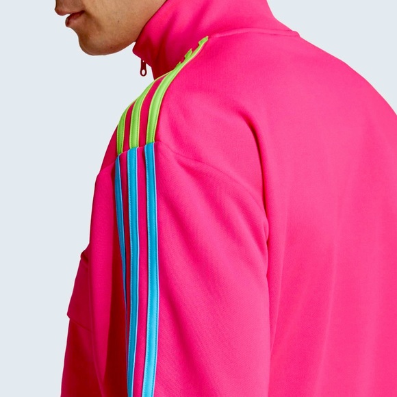 adidas | Jackets & Coats | New Adidas Tracker Jacket Hot Pink Neon ...